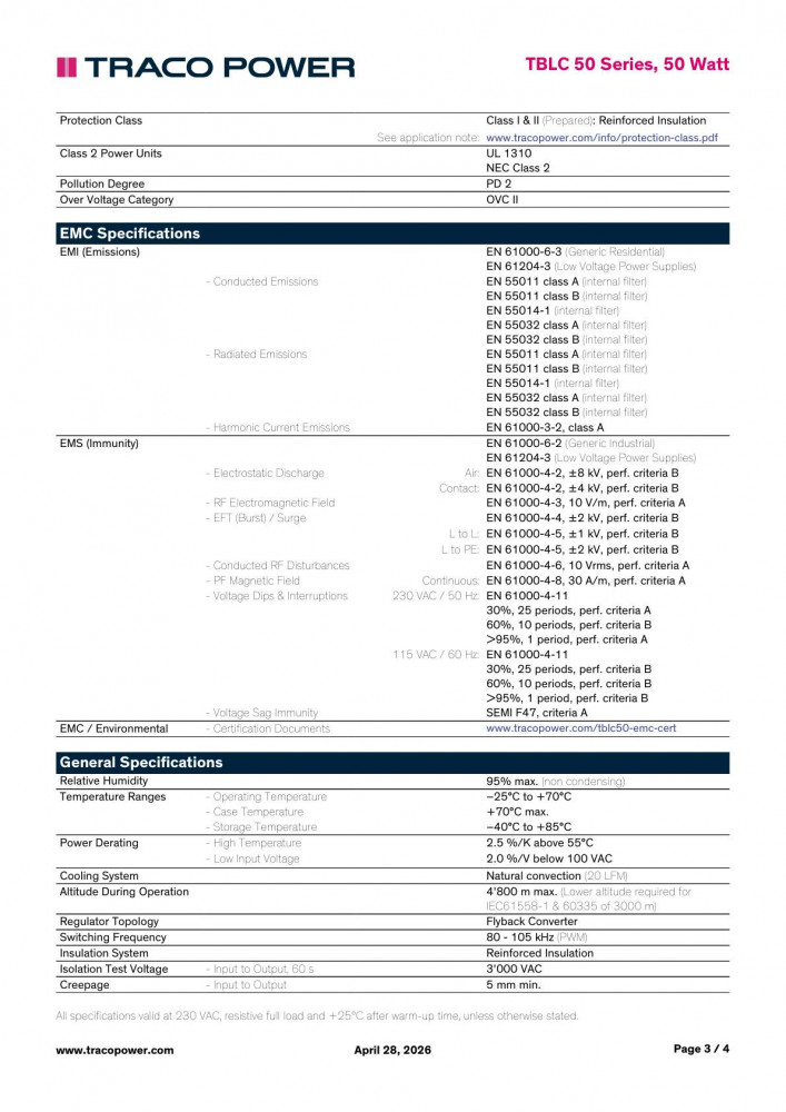 TBLC 50 documentation page 3