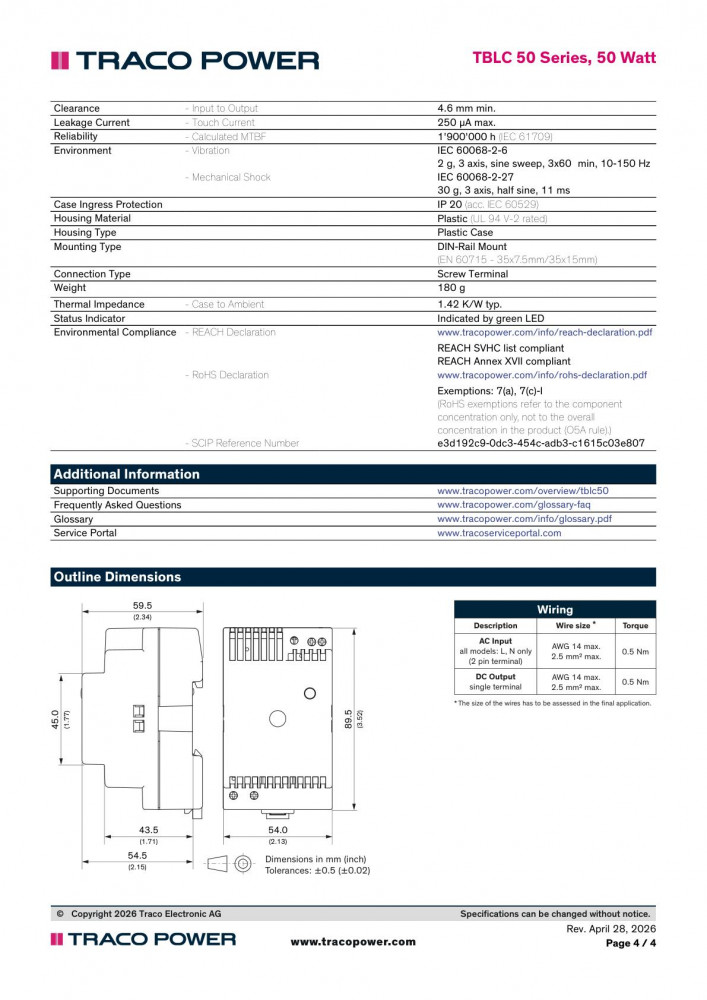 TBLC 50 documentation page 4
