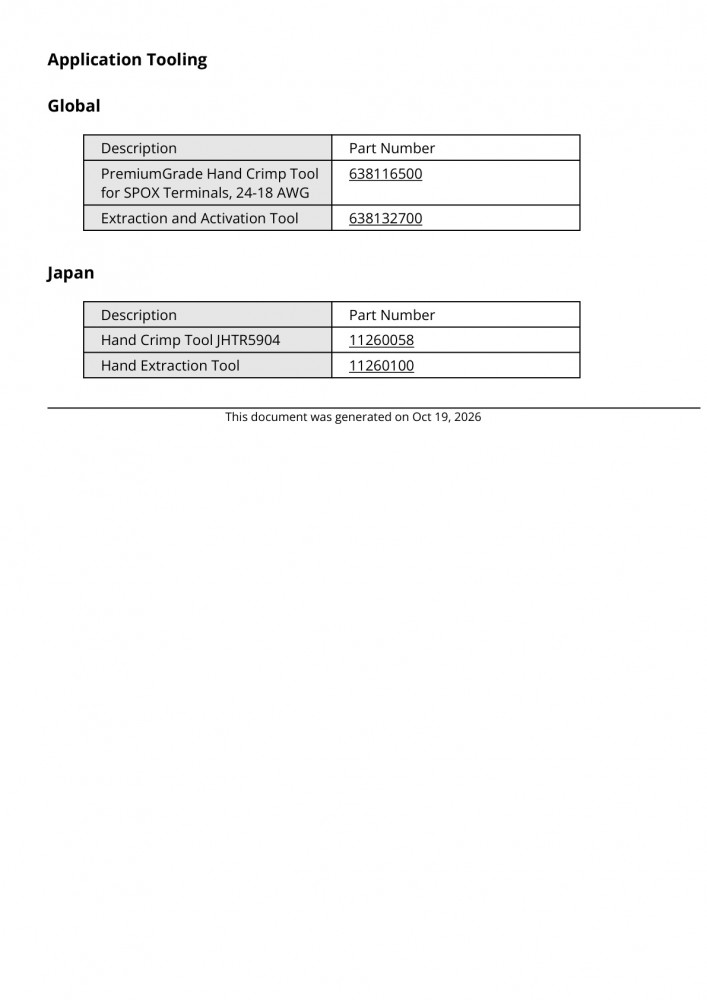 MOLEX connector specification document page 4