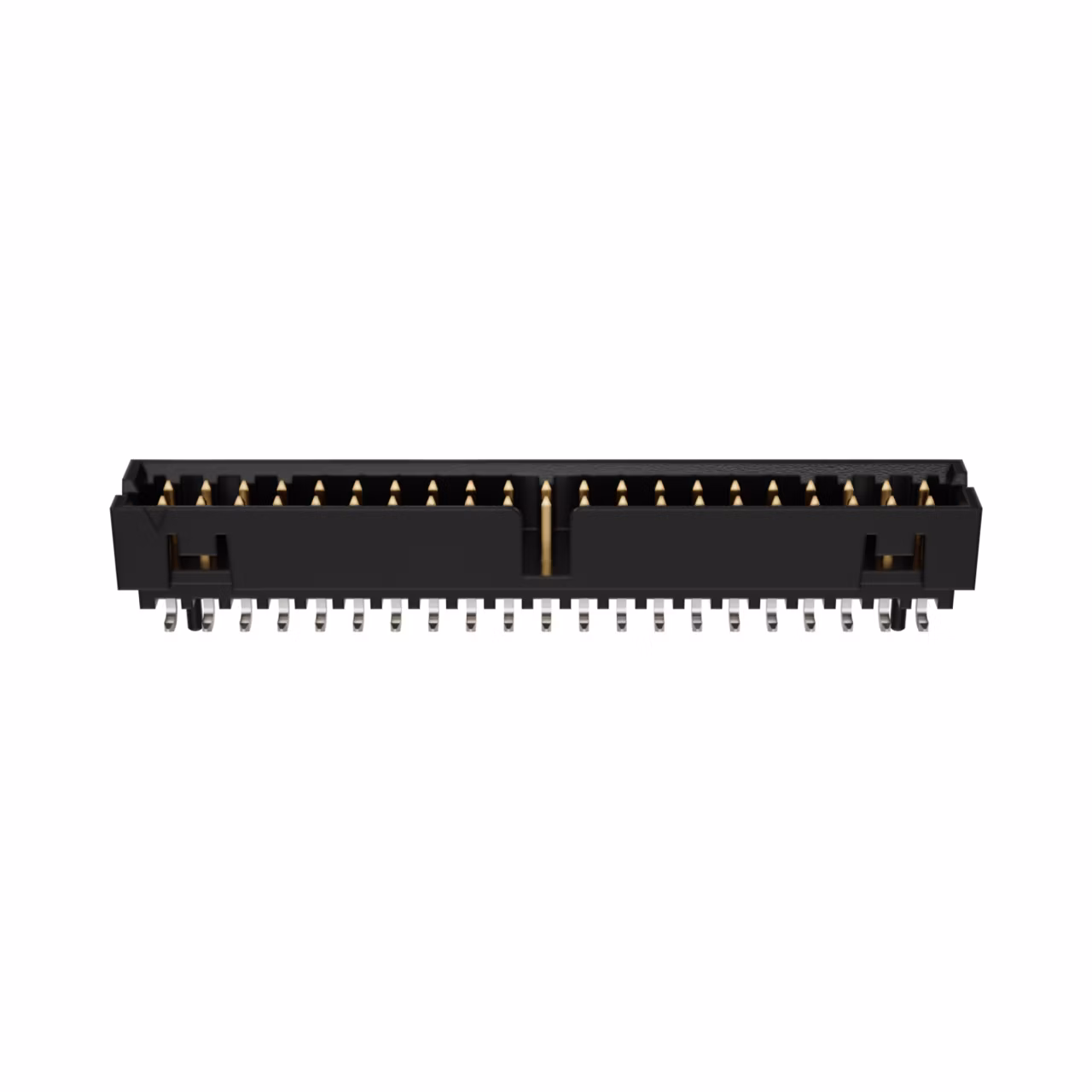 2.00mm Pitch, Milli-Grid PCB Header, Dual Row, Vertical, Surface Mount, Shrouded, 42 Circuits, 0.76µm Gold (Au) Plating, Dual Side Slots, Dual Friction Locks, Center Polarization, with Pegs, Tape and  Reel for sale