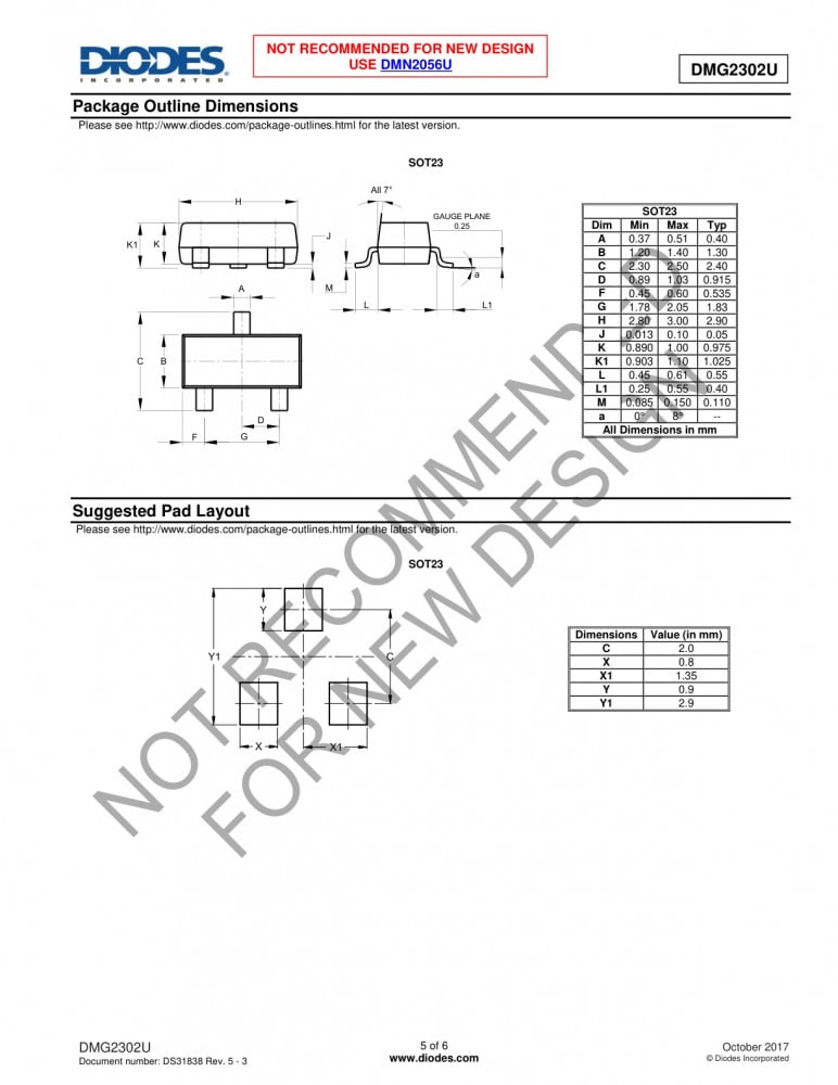 DMG2302U-7 datasheet page 5