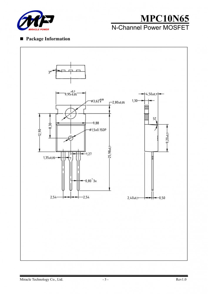 MPC10N65 datasheet page 5