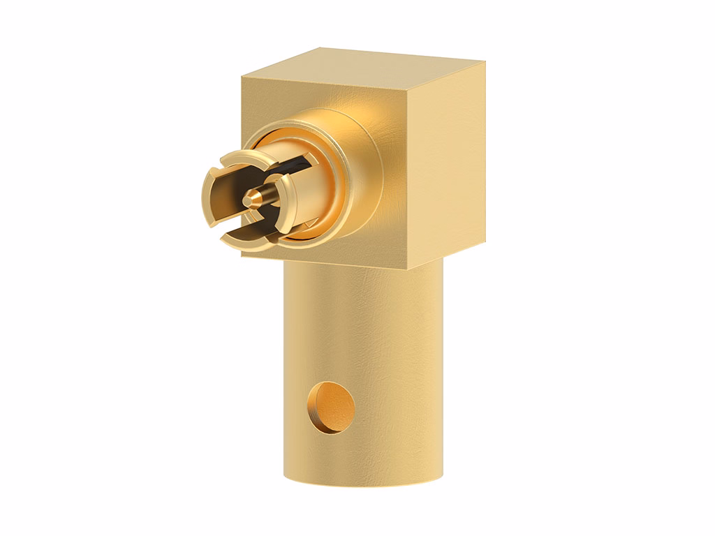 DIN 7/16 Plug, Right-Angle, Solder, for 1/2