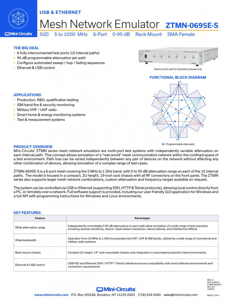 ZTMN-0695E-S datasheet page 1