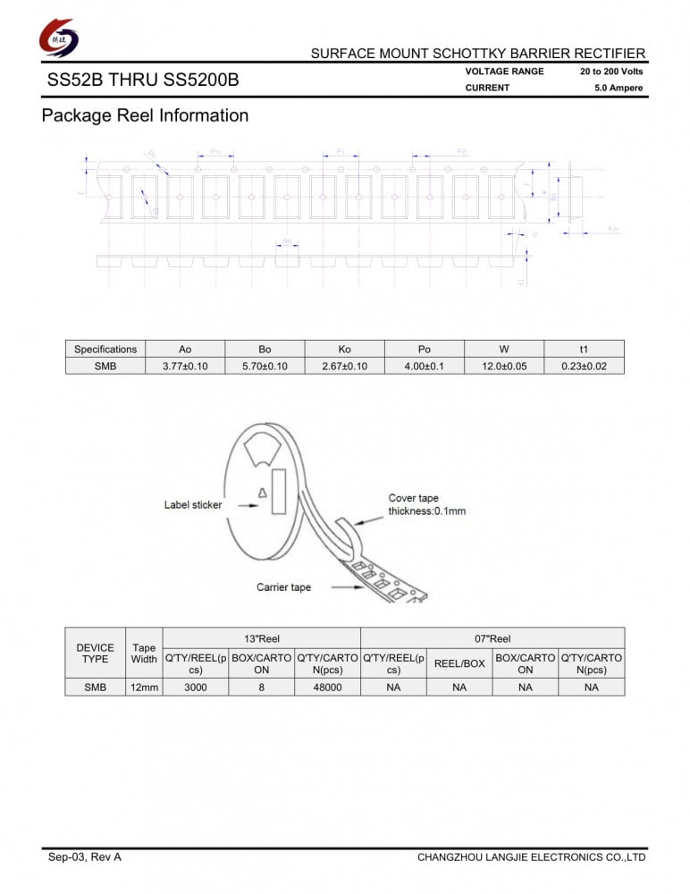 SS5150B datasheet page 4