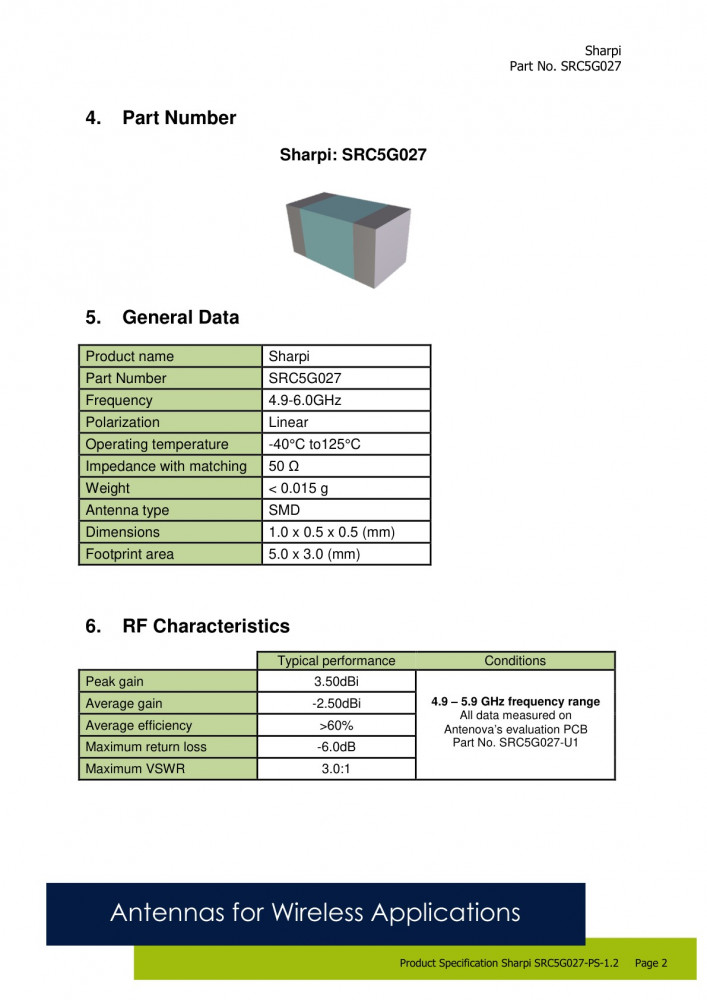 SRC5G027 technical document page 2