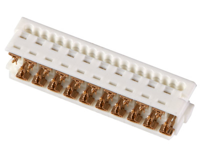 Picoflex PF-50, Low Profile, IDT Receptacle, 18 Circuits, White, Gold (Au) Plated, Bag