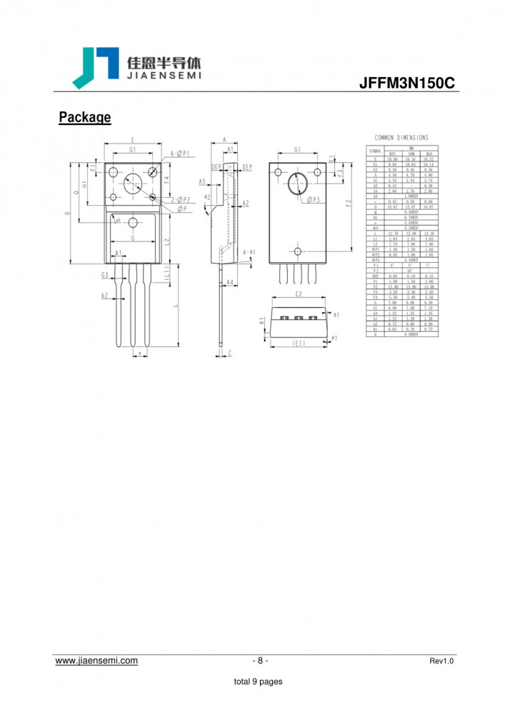 JFFM3N150C datasheet page 8