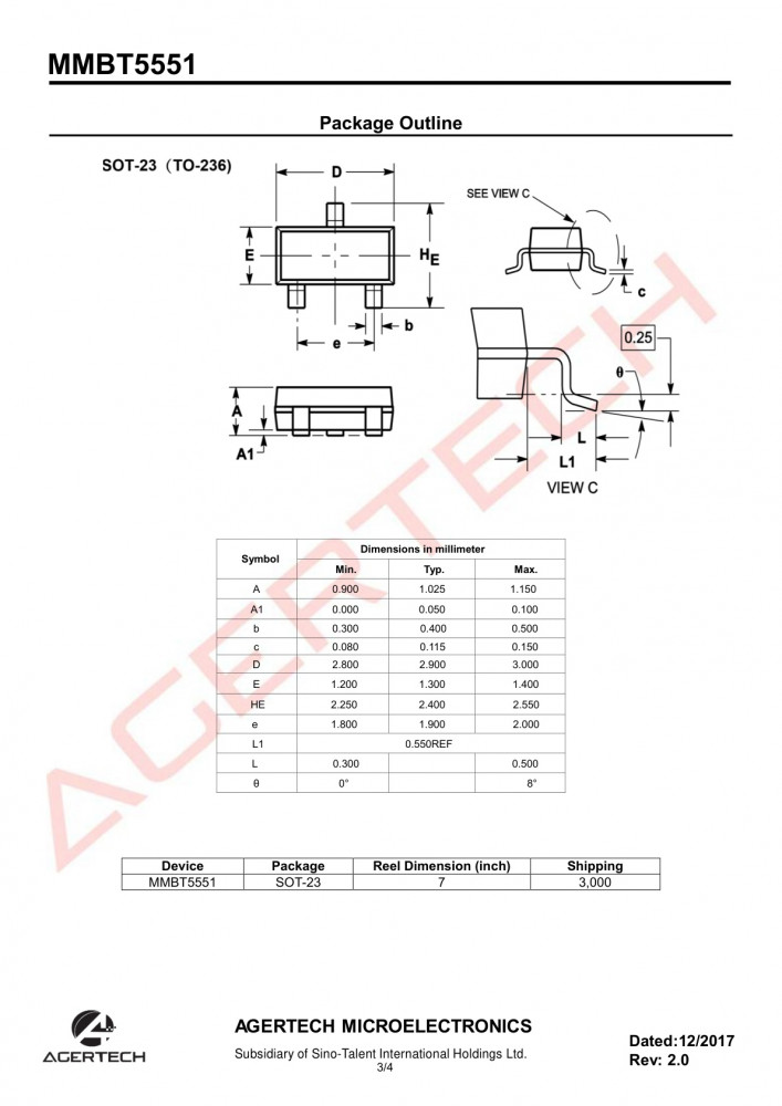 MMBT5551 datasheet page 3