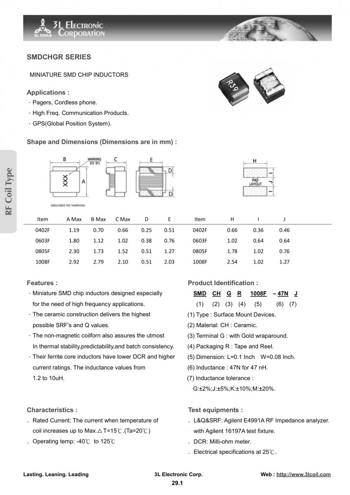 SMDCHGR datasheet page 1