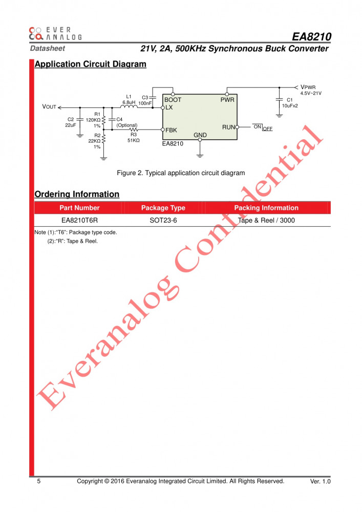 EA8210T6R datasheet page 5