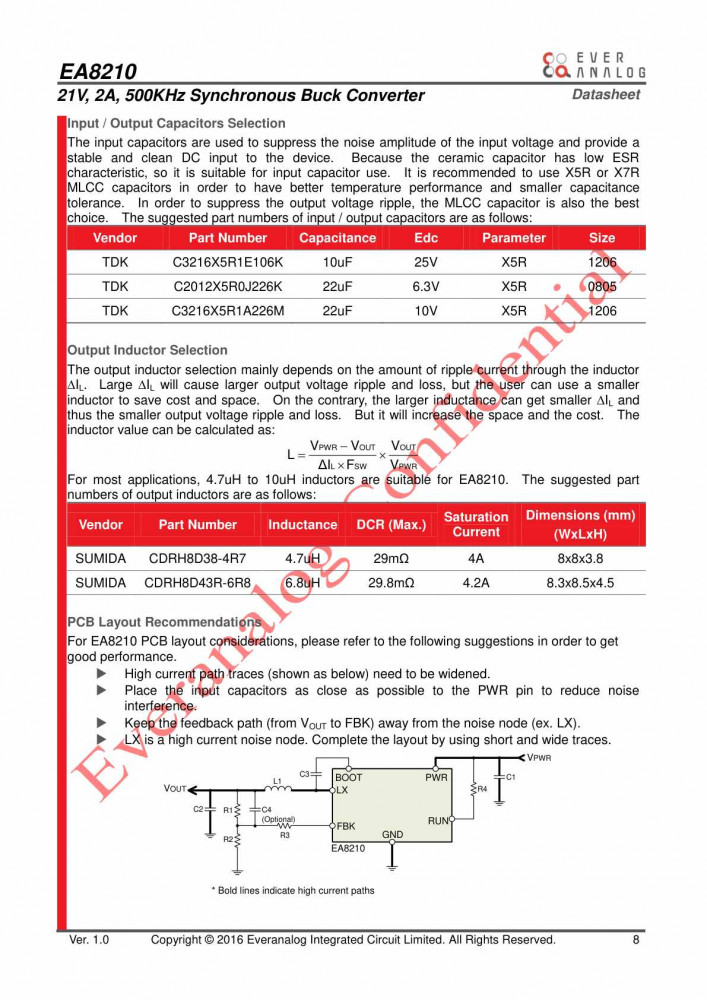 EA8210T6R datasheet page 8