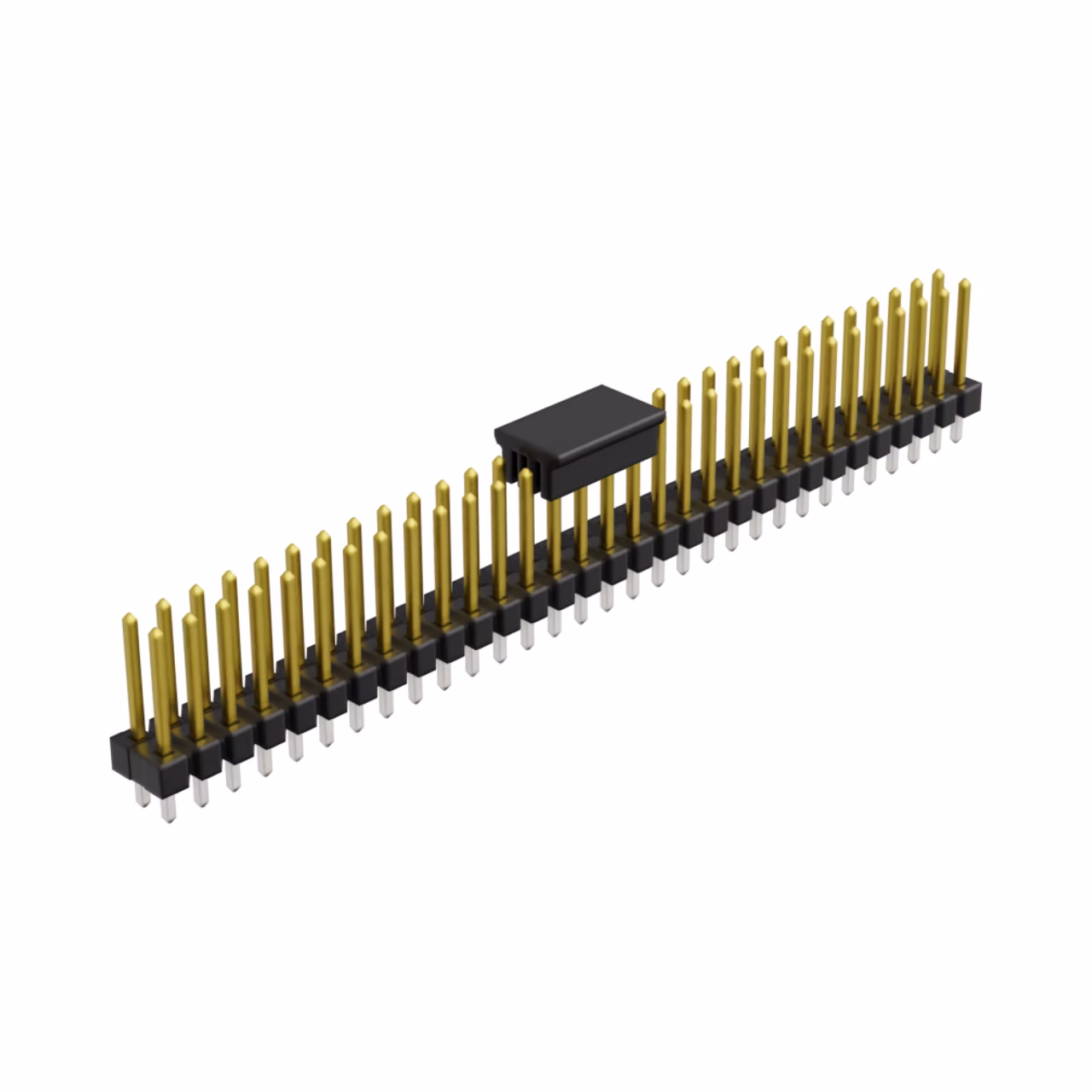 C-Grid Header, 2.54mm Pitch, Through Hole, Dual Row, Vertical, 62 Circuits, 0.75µm Gold (Au) Plating, Tape and Reel Packaging with Cap, Lead-Free for sale