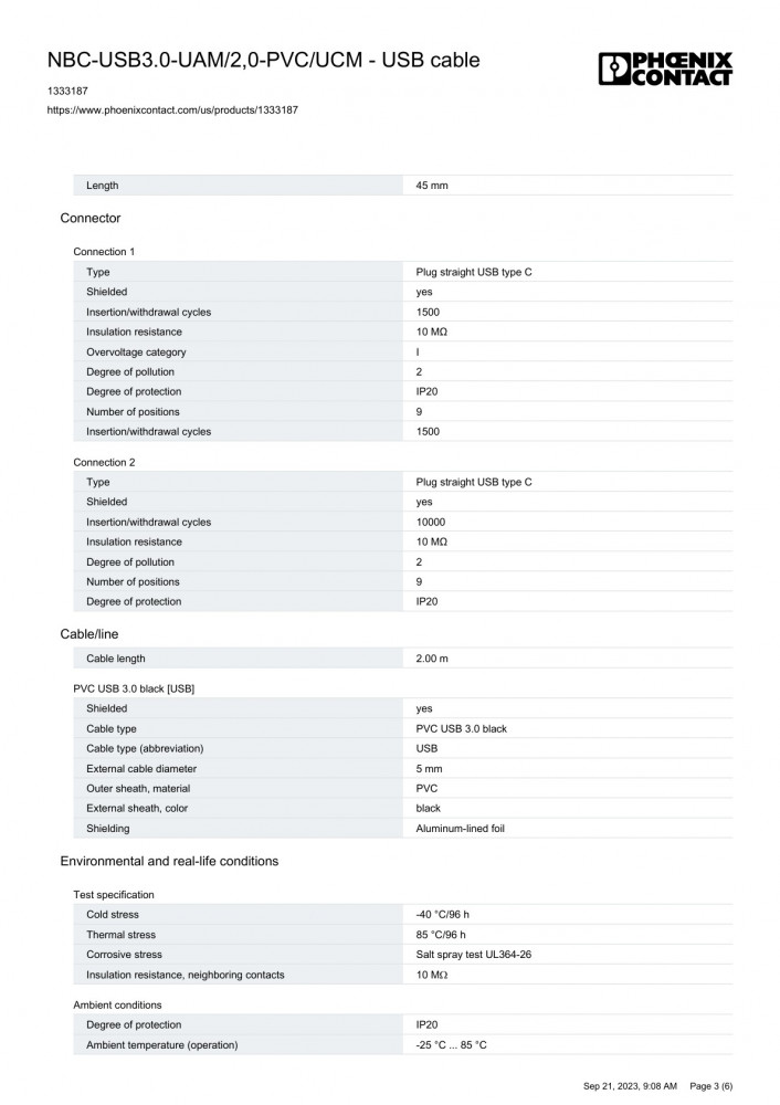 Phoenix Contact 1333187 technical document page 3