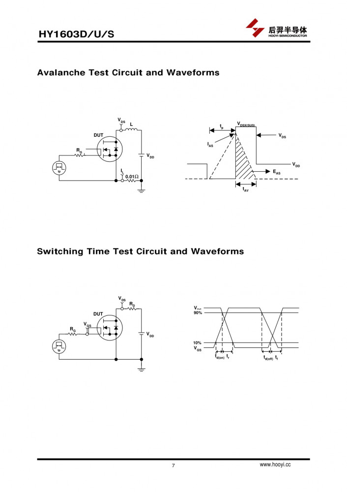 HY1603D datasheet page 7