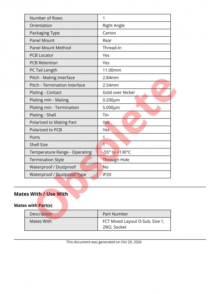 MOLEX 1731071322 product drawing preview, page 3