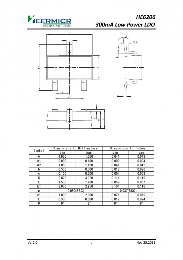 HE6206 datasheet page 7