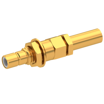 SMB / STRAIGHT JACK MALE CRIMP TYPE FOR 2.6/50 D CABLE GOLD for sale