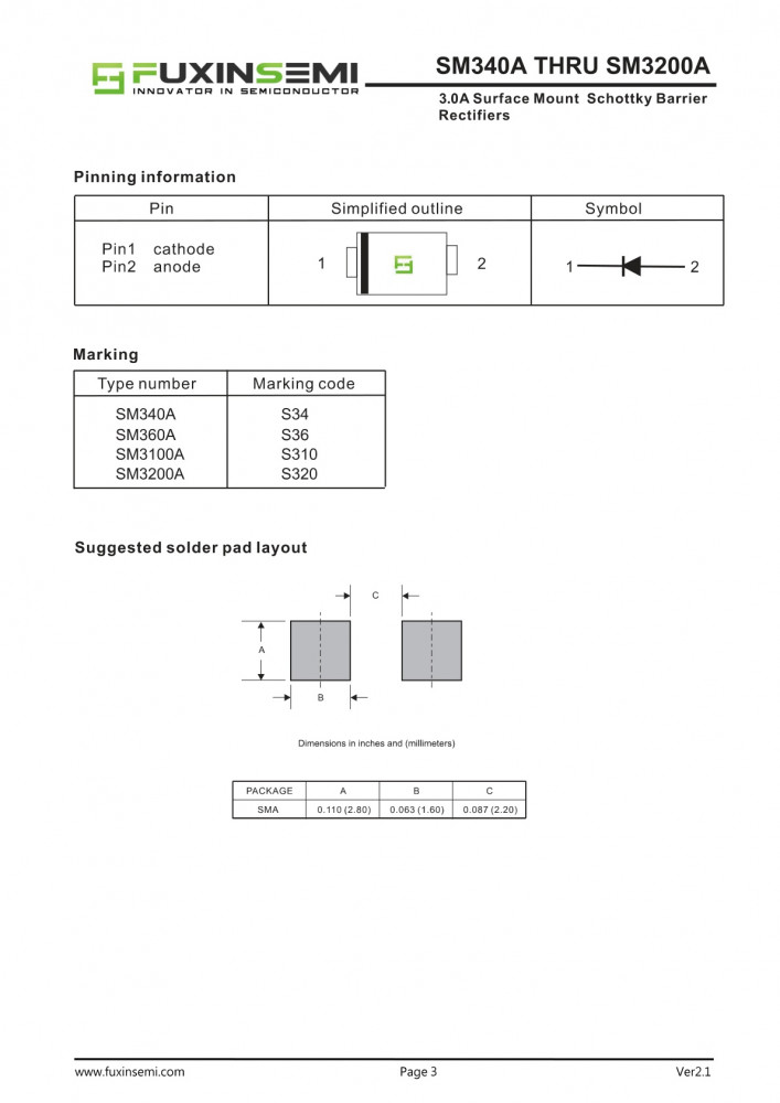 SM340A datasheet page 3