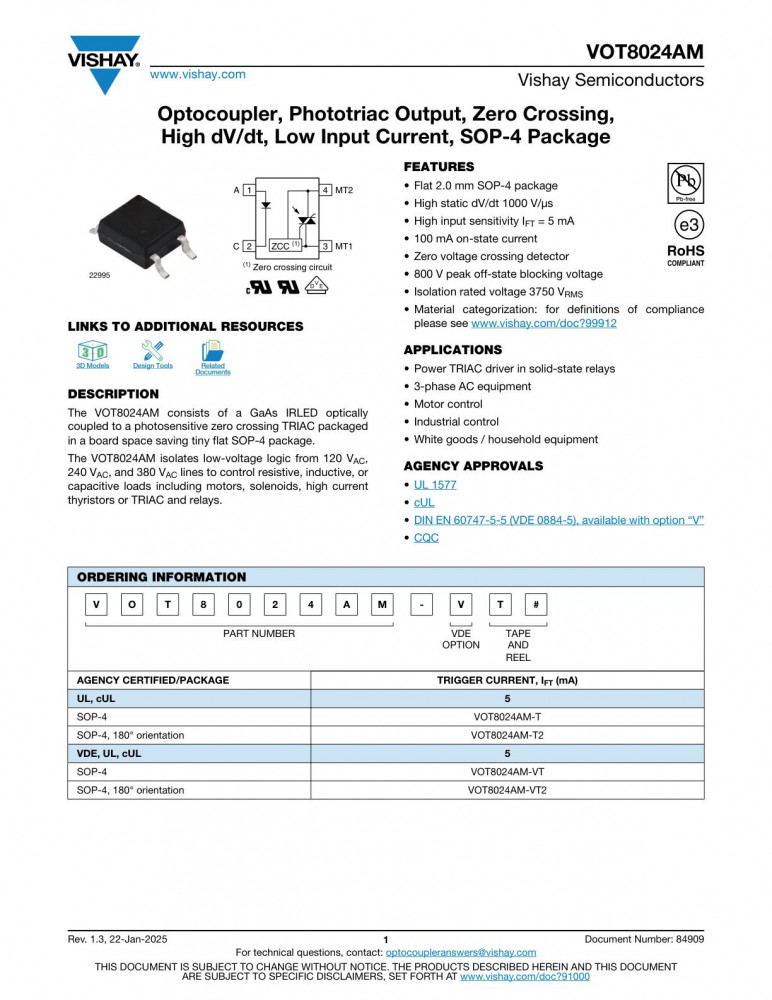 VOT8024AM-VT datasheet page 1