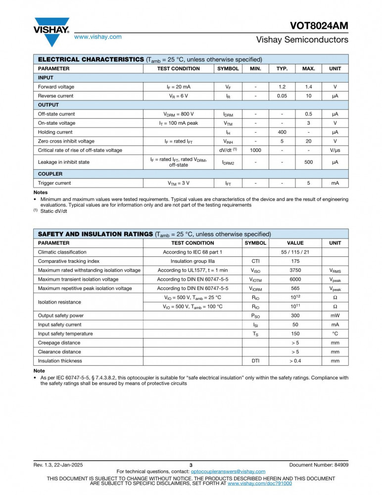 VOT8024AM-VT datasheet page 3
