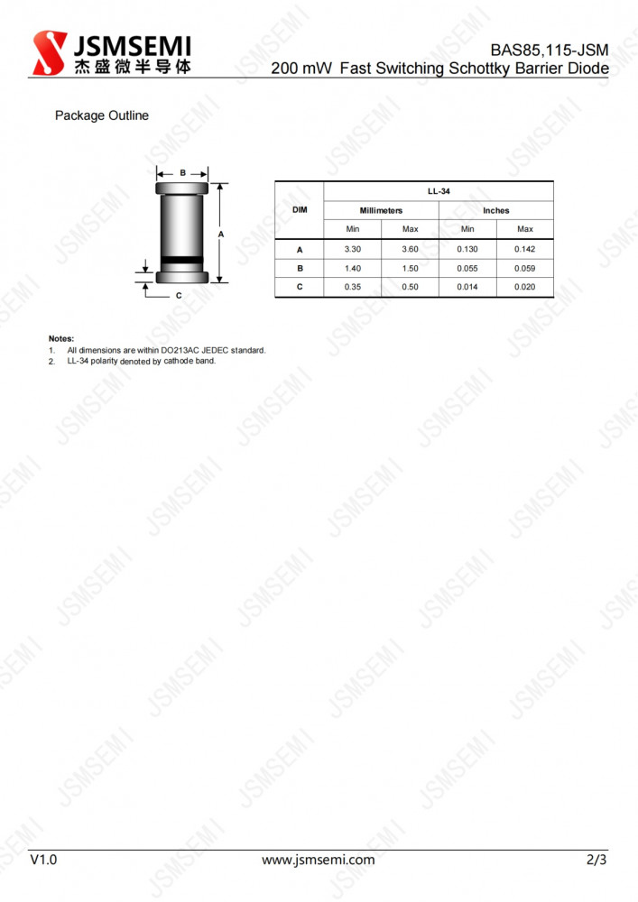 BAS85,115-JSM datasheet page 2