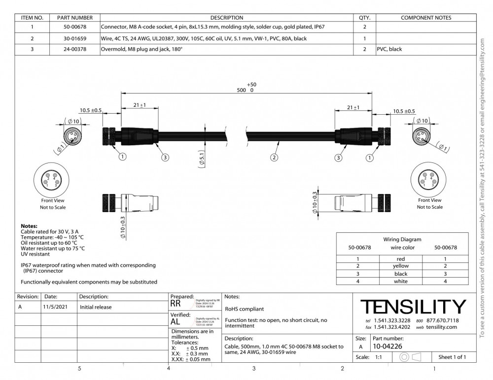 Tensility International 10-04226 product drawing
