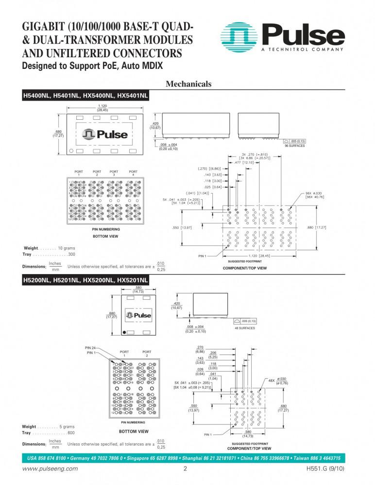HX5400NLT datasheet page 2