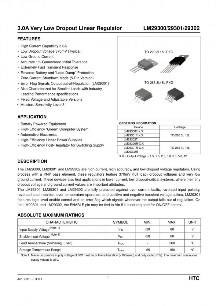 LM29302T datasheet page 1