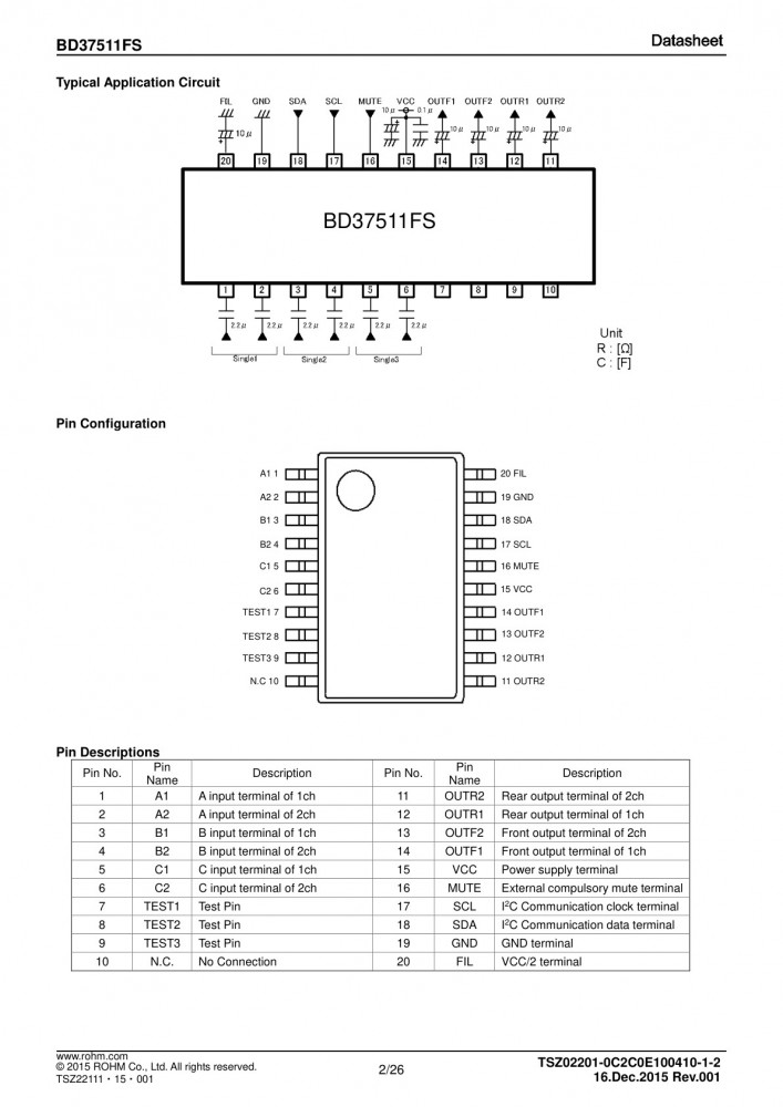 BD37511FS-E2 datasheet page 2