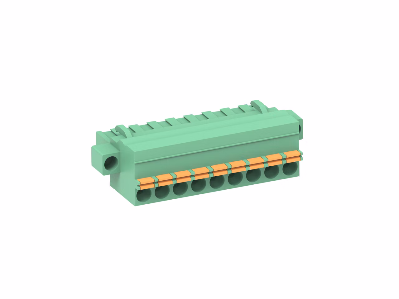 5.08mm Pitch Eurostyle Horizontal Plug, Spring-Type, In-Line, with Retention Ends, 8 Circuits for sale