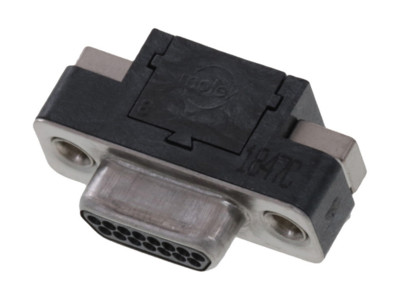 1.27mm Pitch Commercial Micro-D Panel Mount Header, 9 Circuits