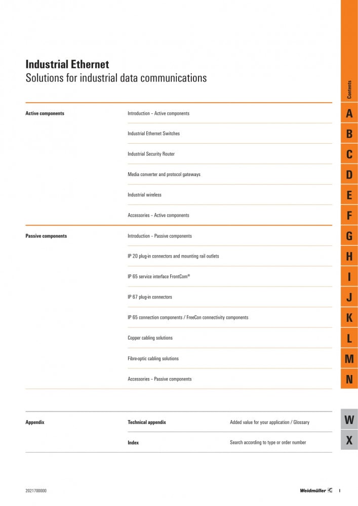 WEIDMULLER Industrial Ethernet catalogue page 3