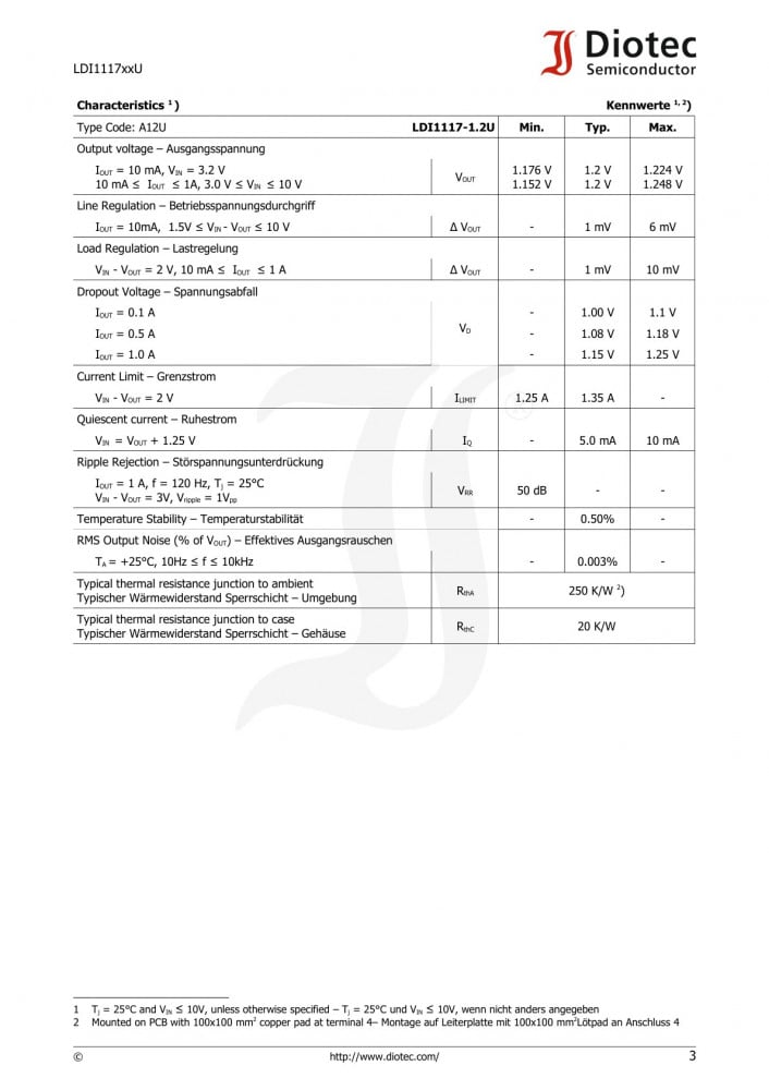 DIOTEC LDI1117 datasheet page 3