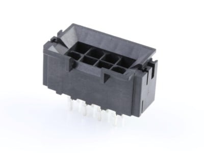 Mini-Fit BMI Header, Compliant Pin Interface, Dual Row, Vertical, 10 Circuits, 6.25mm Tail Length, Gold (Au) Plating