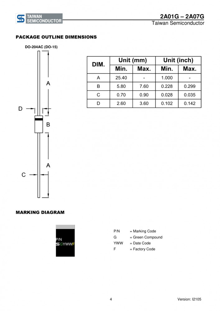 2A04G datasheet preview, page 4