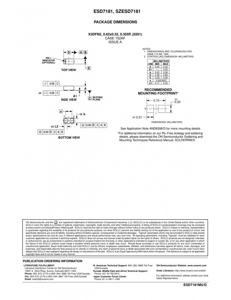 ESD7181MUT5G datasheet page 6
