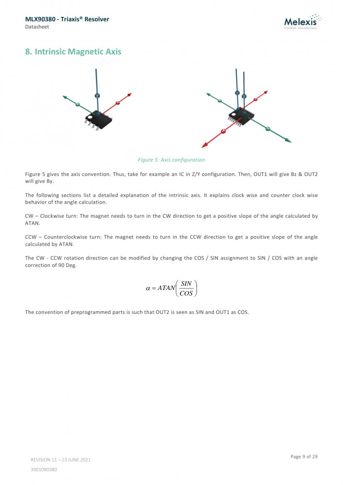 MLX90380 datasheet page 9