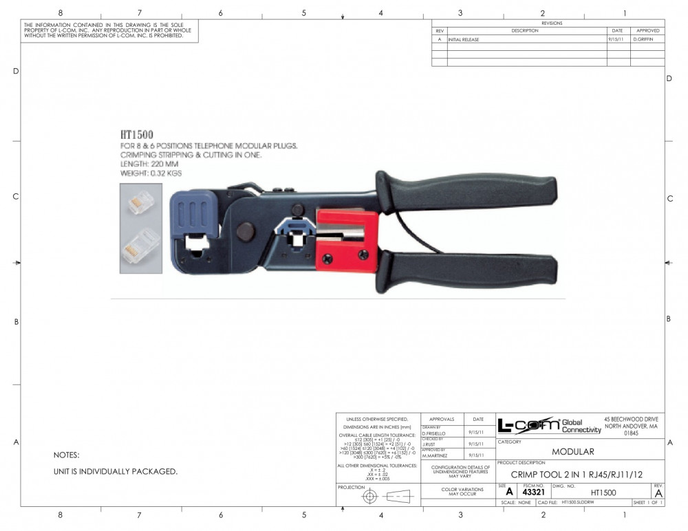 L-com HT1500 product document preview