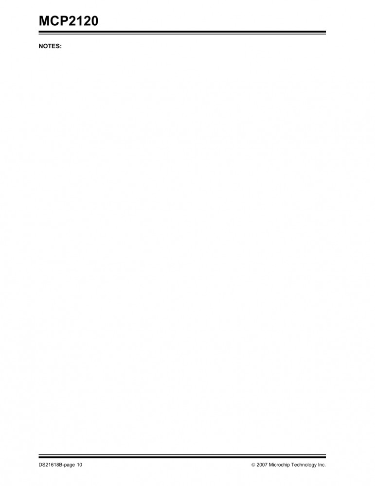 MCP2120 datasheet page 10