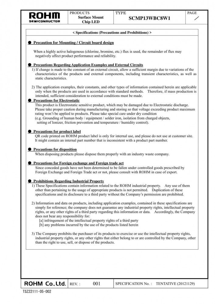 SCMP13WBC8W1KFT specification page 2