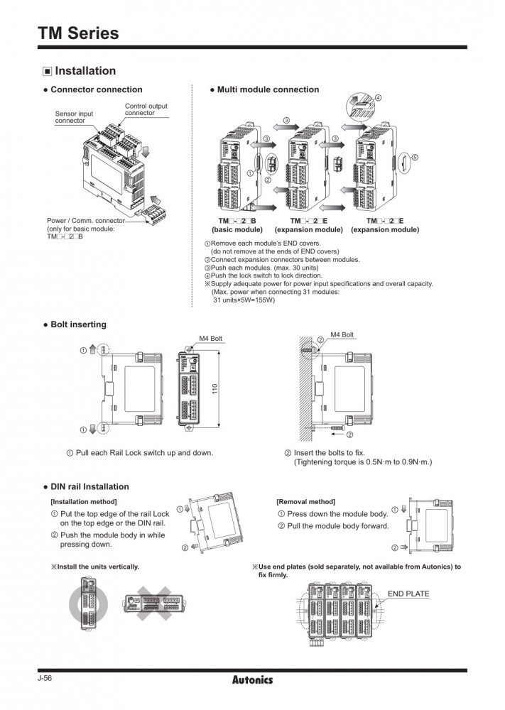 TM Series document page 5