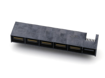 EXTreme LPHPower Plug, Right-Angle, 8 Power Contacts, 16 Signal Contacts, Select Gold (Au) Plating, for 3.18mm Thick PC Board