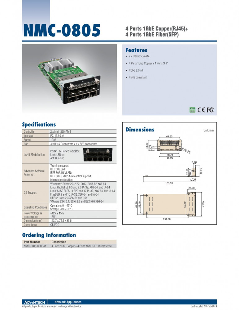 NMC-0805 product document preview