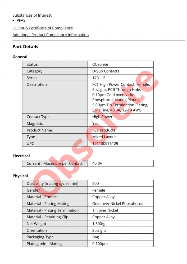 MOLEX 1731121291 technical document image 2