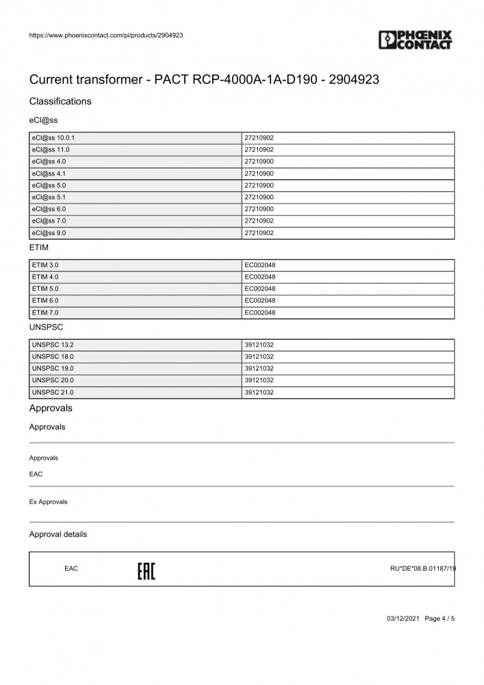 Phoenix Contact 2904923 technical document page 4