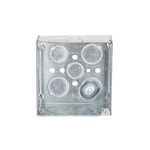 4 in. Square Box, Welded, 2-1/8 in. Deep, Two 3/4 in., Two 1/2 in., & Eight 1 in. KO's for sale