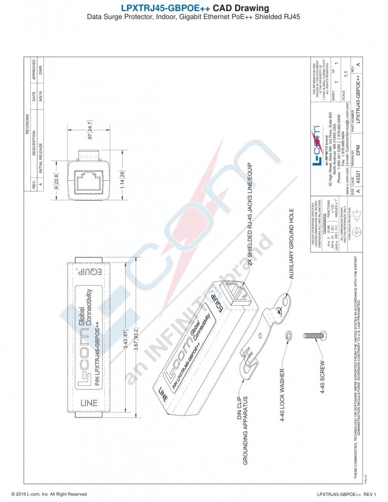 LPXTRJ45-GBPOE++ technical datasheet page 3