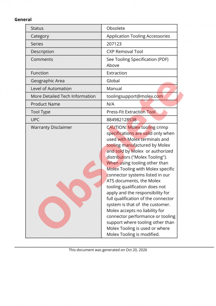 Tooling document preview, page 2