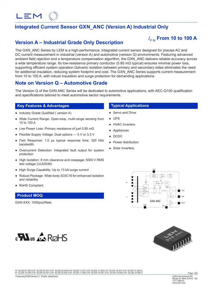 GXN ANC technical document image 1